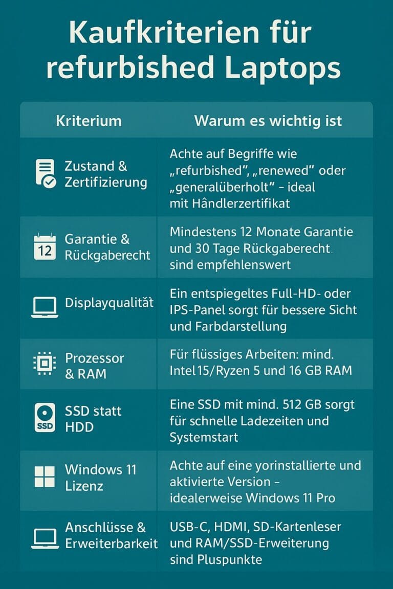 Refurbished Laptop 17 Zoll Windows 11 - Anbieter Vergleich - Computer.de